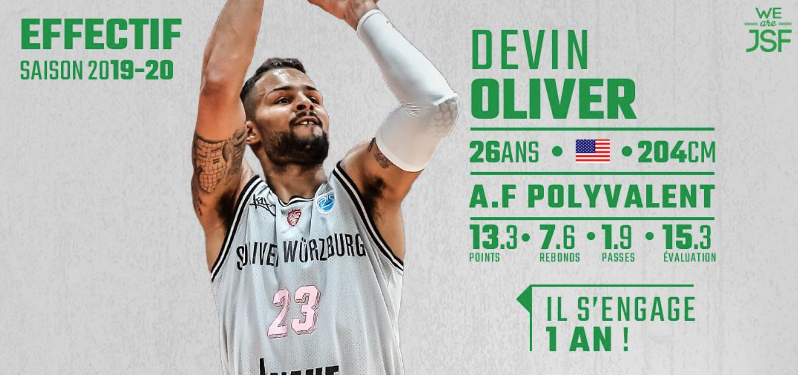 Devin Oliver, un poste 4 explosif à Nanterre ! - Nanterre 92