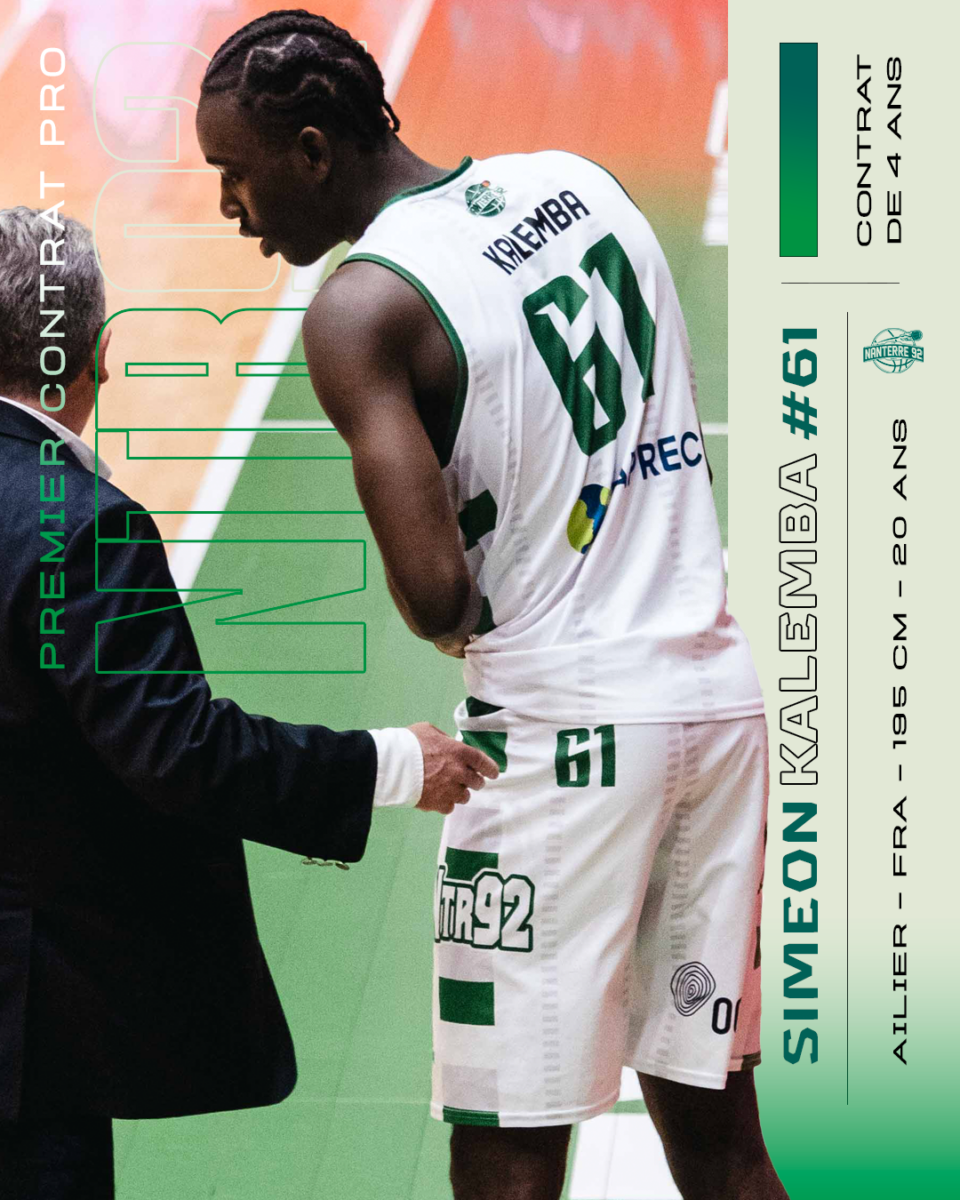Premier contrat pro pour Siméon Kalemba - Nanterre 92